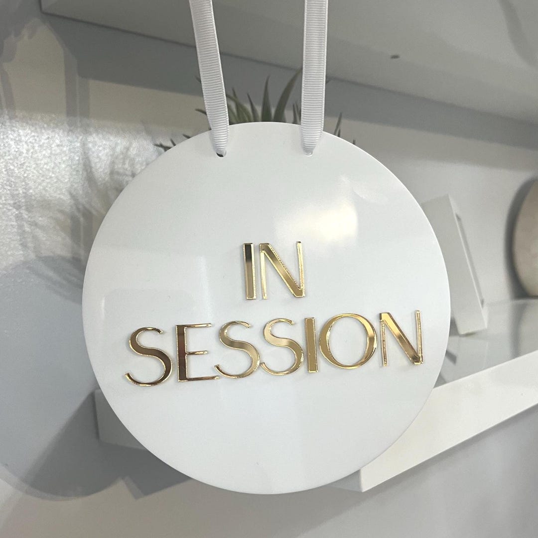 Custom 3D Acrylic in Session Sign: Custom Business Decor for Salons ...