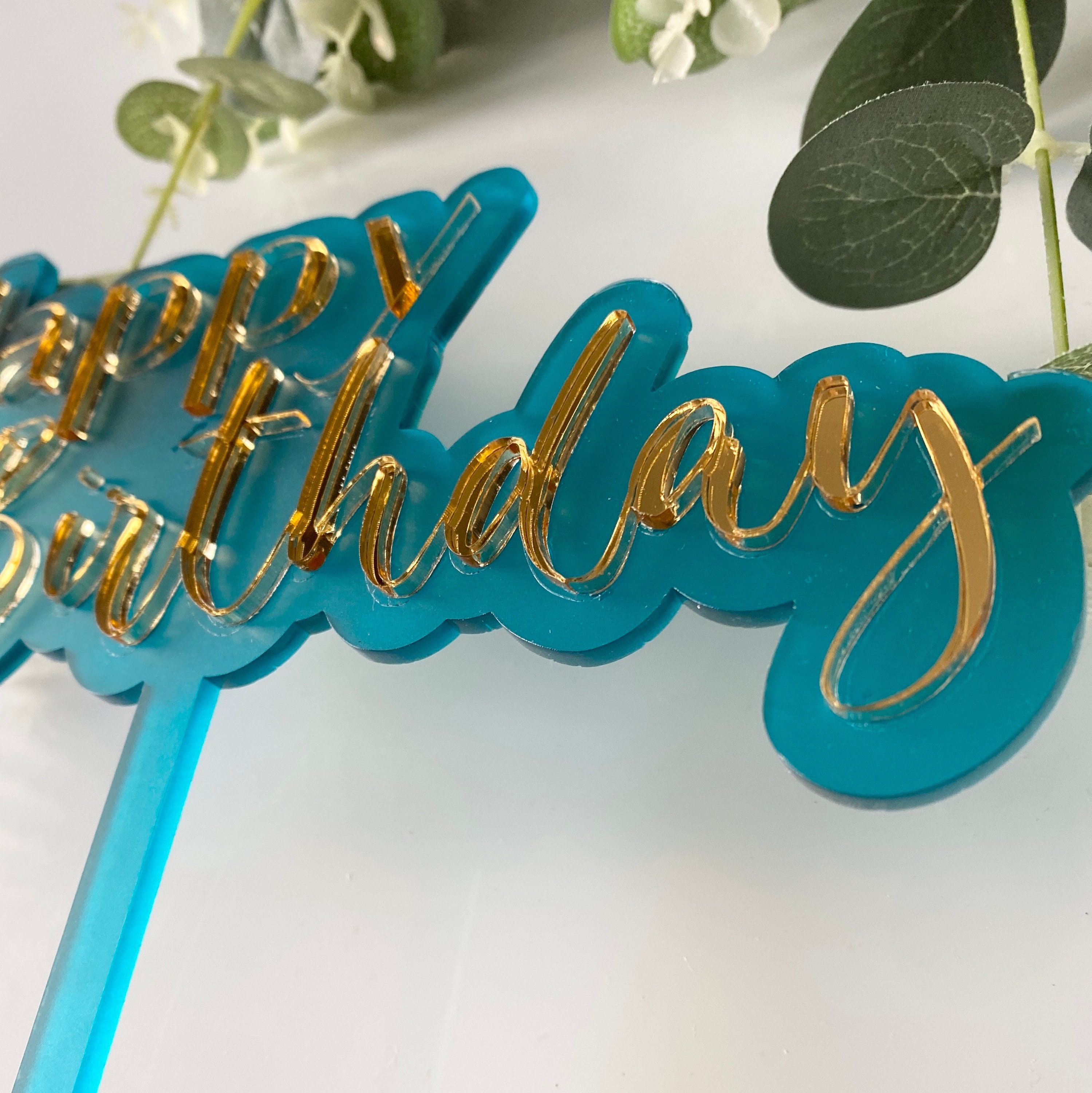 3D Custom Cake Topper Birthday Cake Topper Double Layer | Etsy