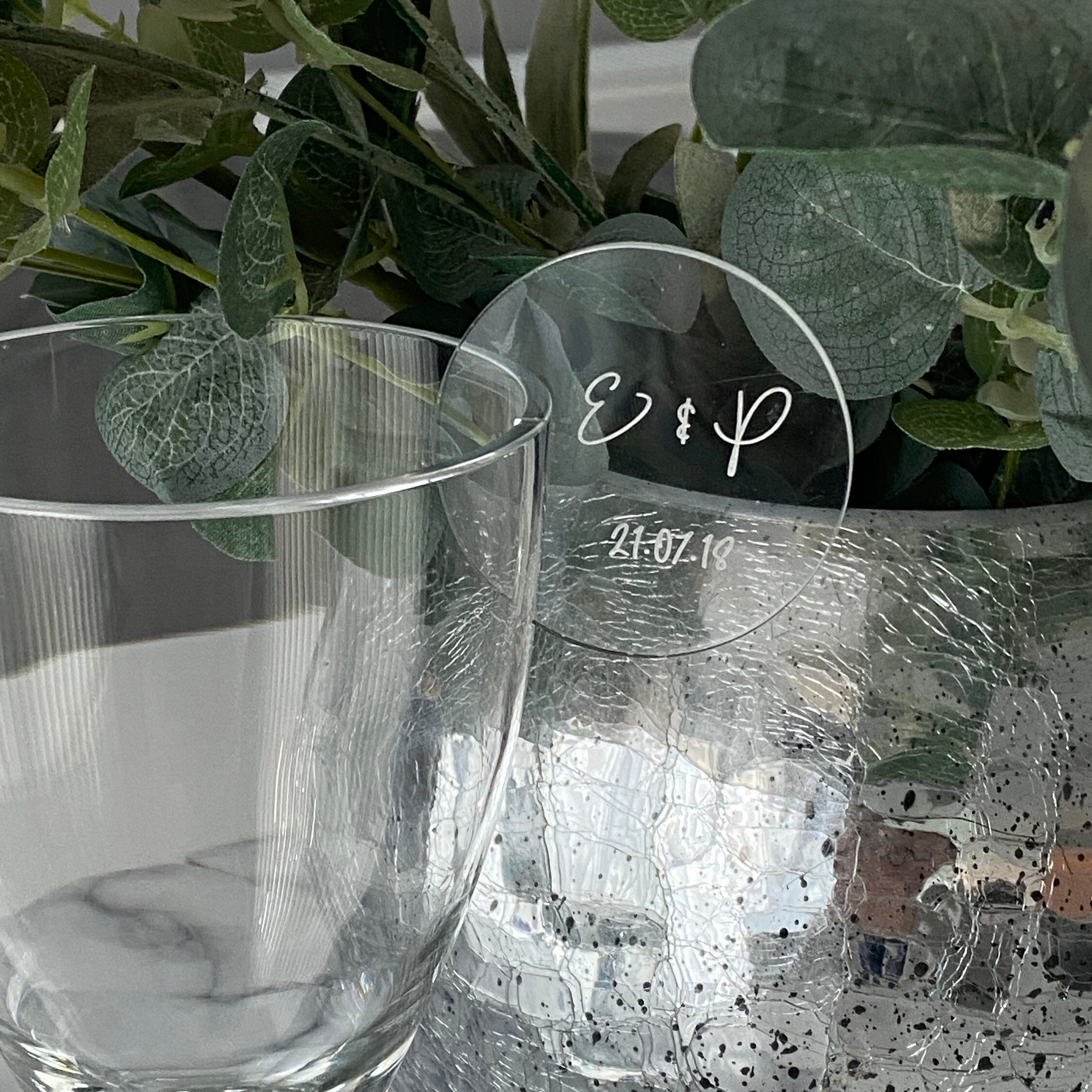 Personalised Drink Charms Acrylic Cocktail Glass Charm - Etsy