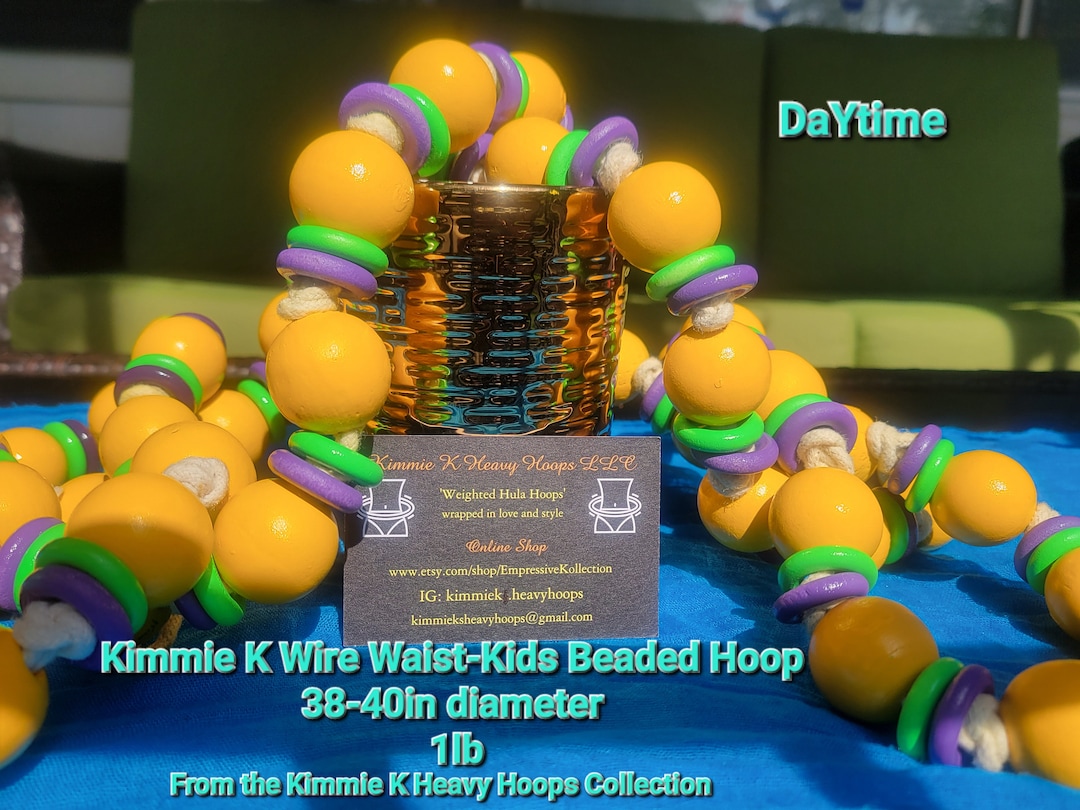 Kids NEW!! Kimmie K Wire Waist(kids)- the Kimmie K Beaded Hula Hoop ...