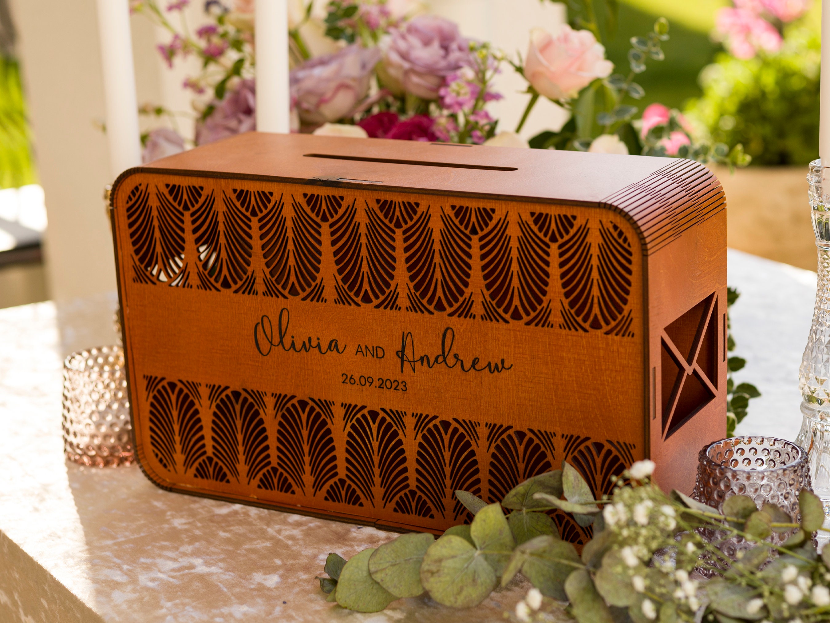 Antique Wedding Card Boxes