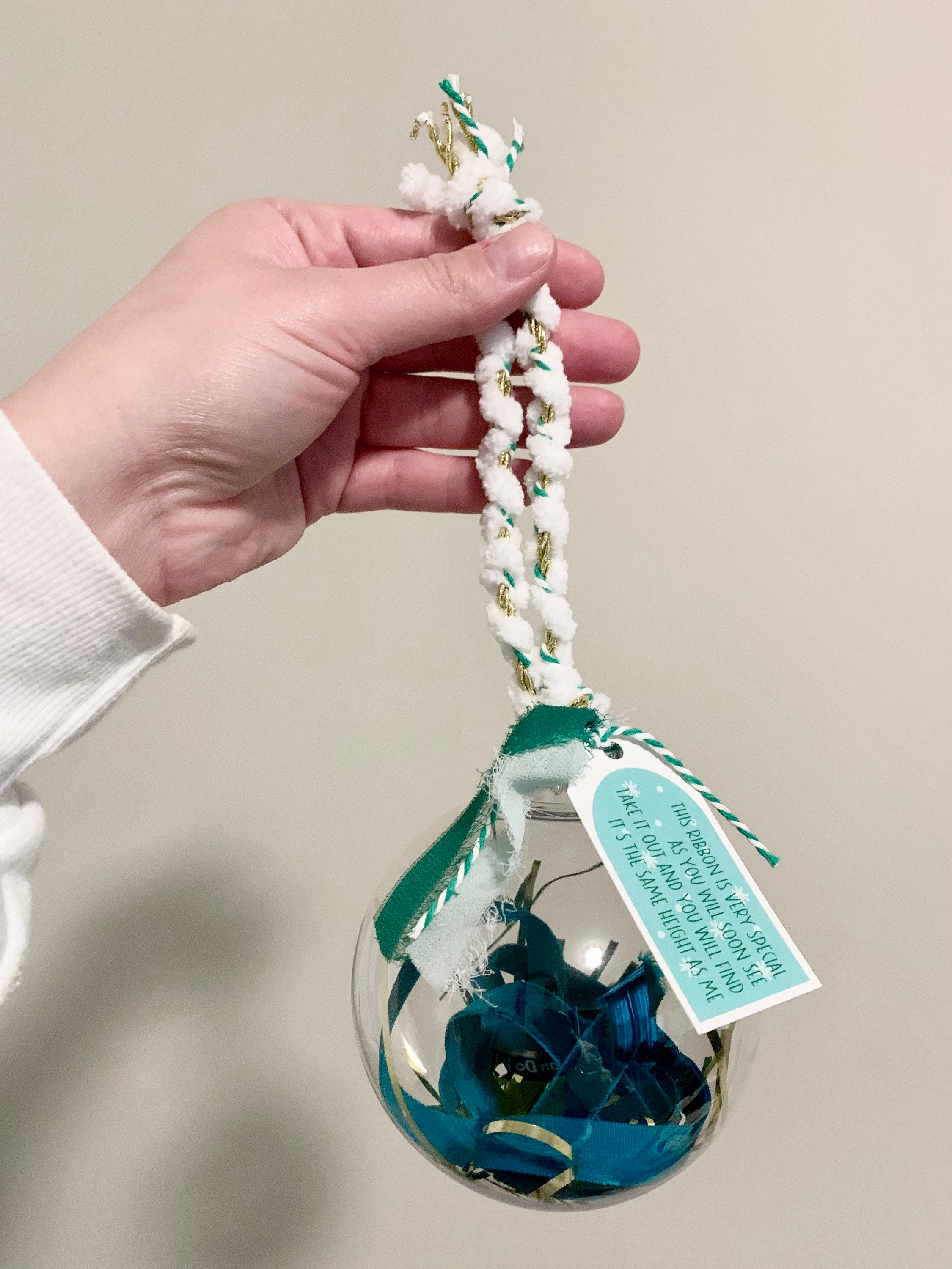 Personalized Ribbon Height Ornament for Kids - Etsy