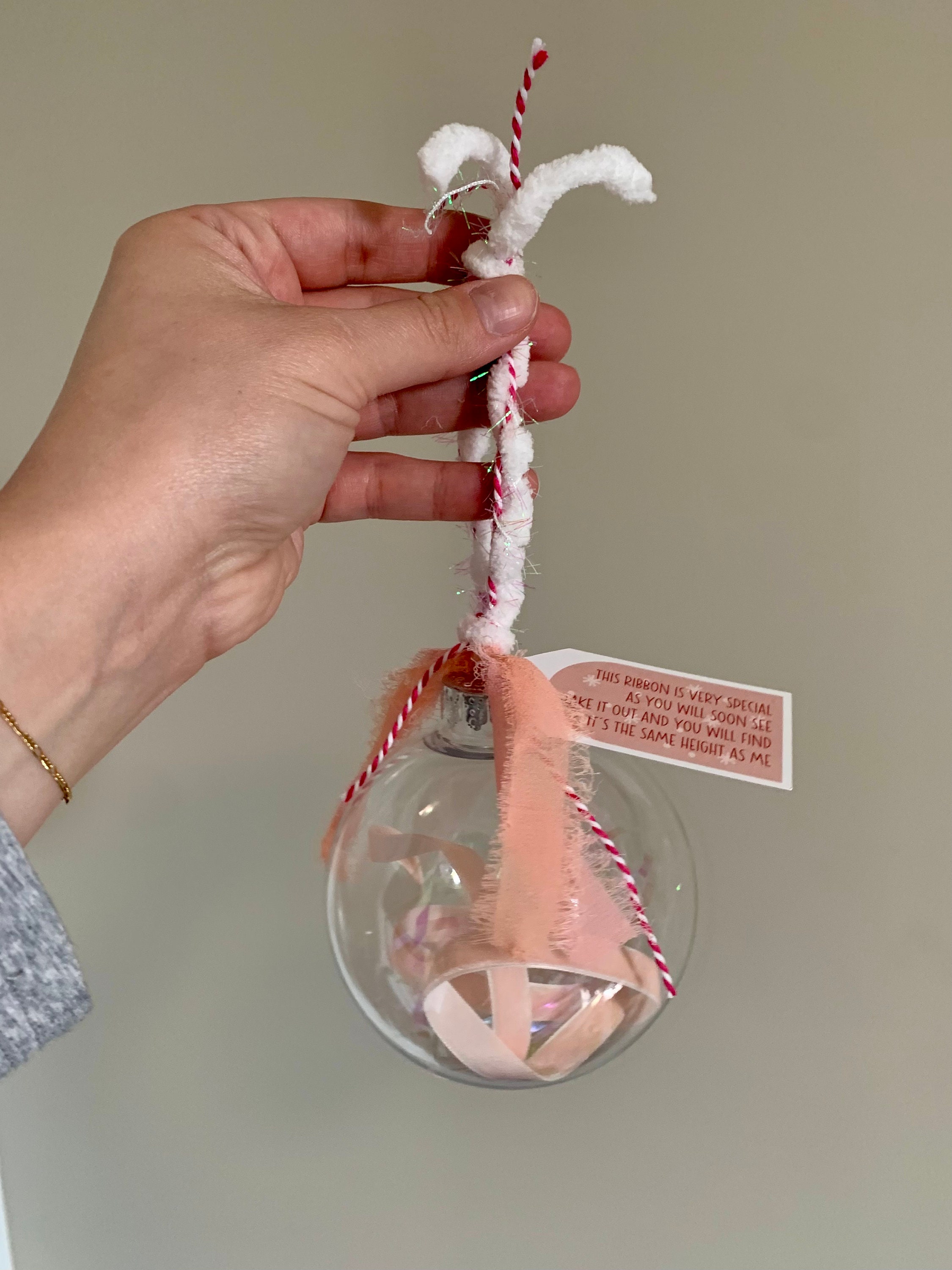 Personalized Ribbon Height Ornament for Kids - Etsy