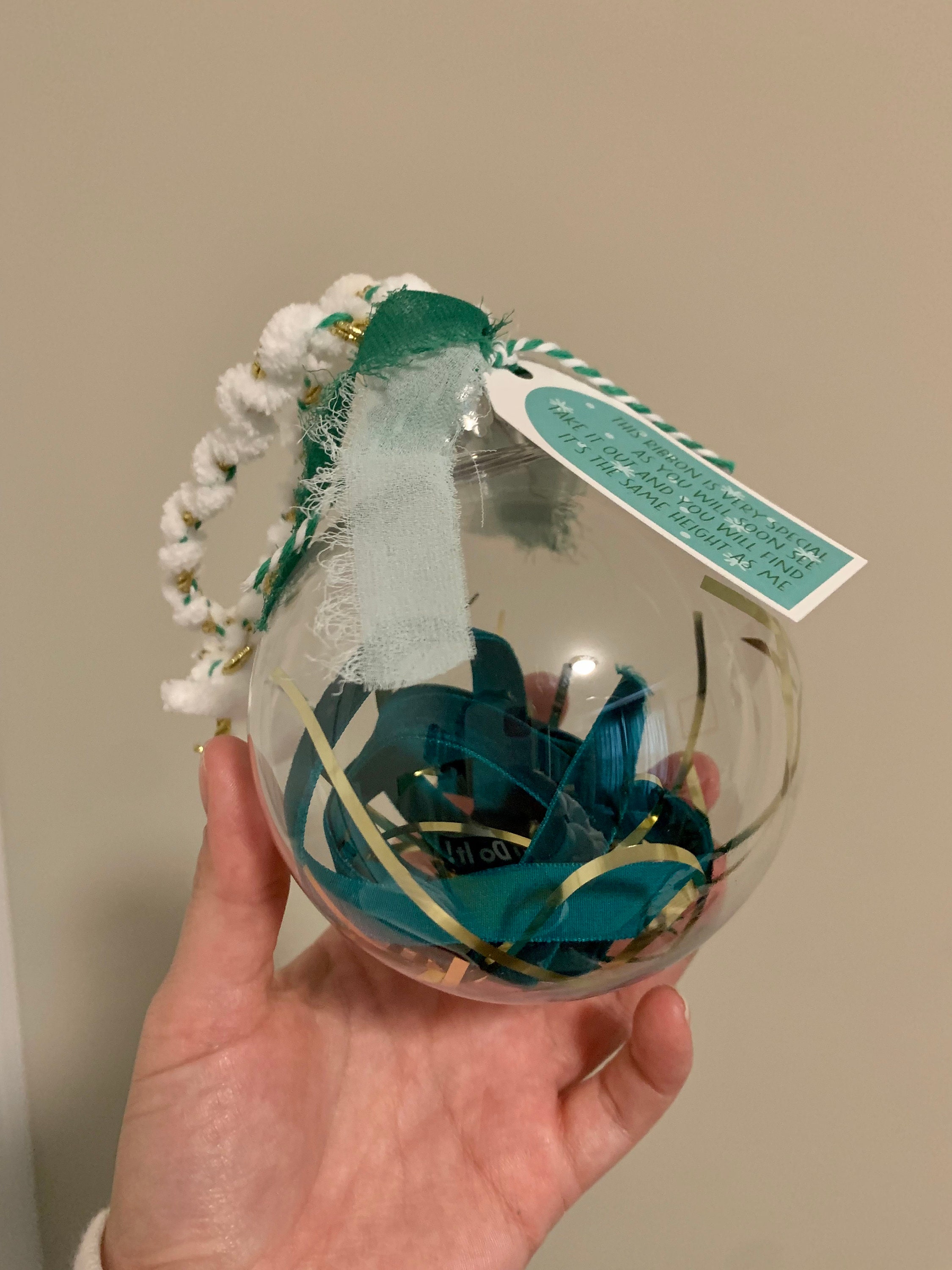 Personalized Ribbon Height Ornament for Kids - Etsy