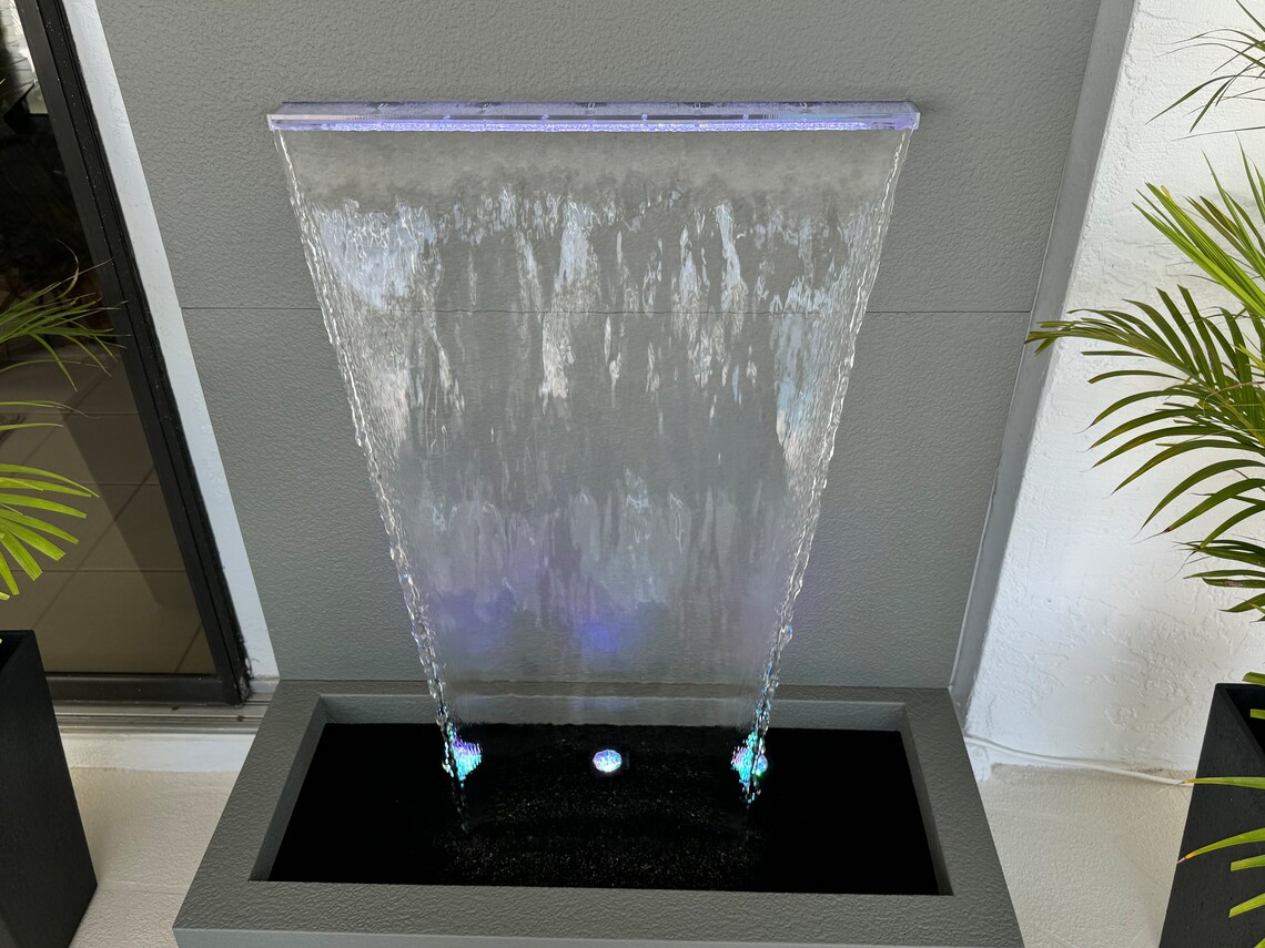Outdoor Waterfall Fountain Water Feature - Etsy