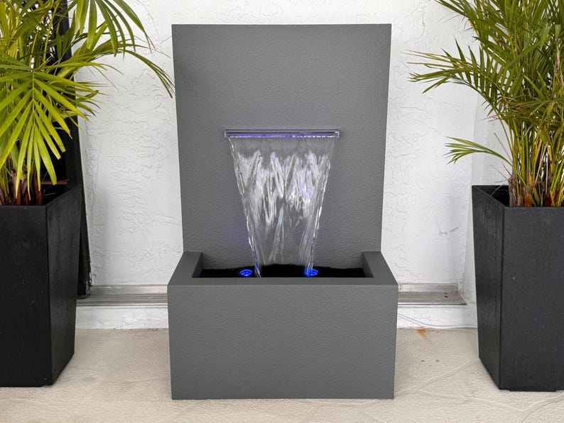 Outdoor Waterfall Fountain Water Feature - Etsy