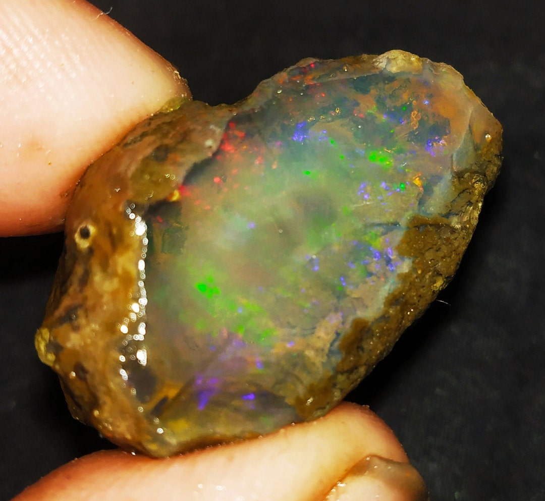 39.25ct Large Opal Raw Ethiopian Crystal Raw Opal Rough Rare Beautiful ...