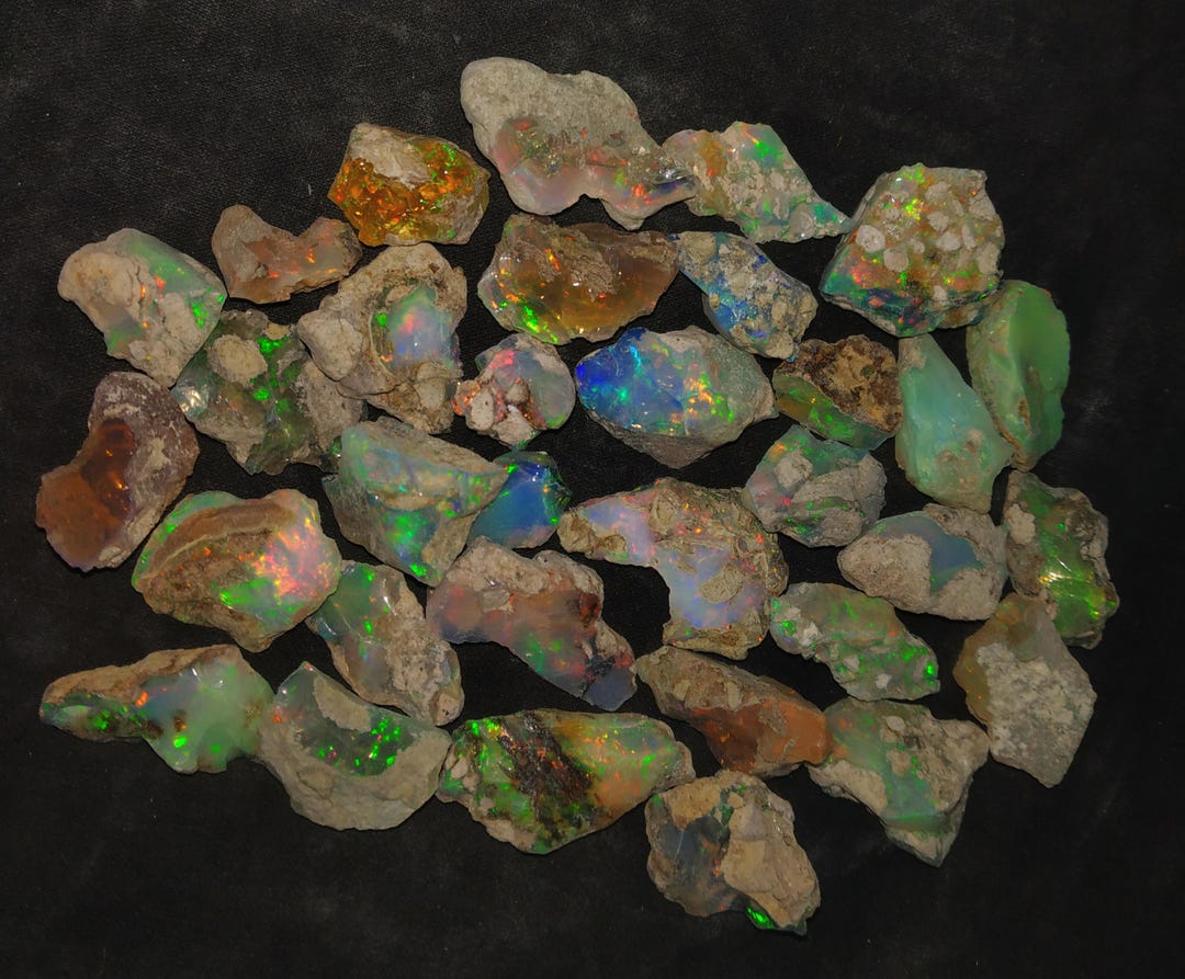 145ct Ethiopian Opal Raw Wholesale Lot Crystal Opal Raw Natural ...