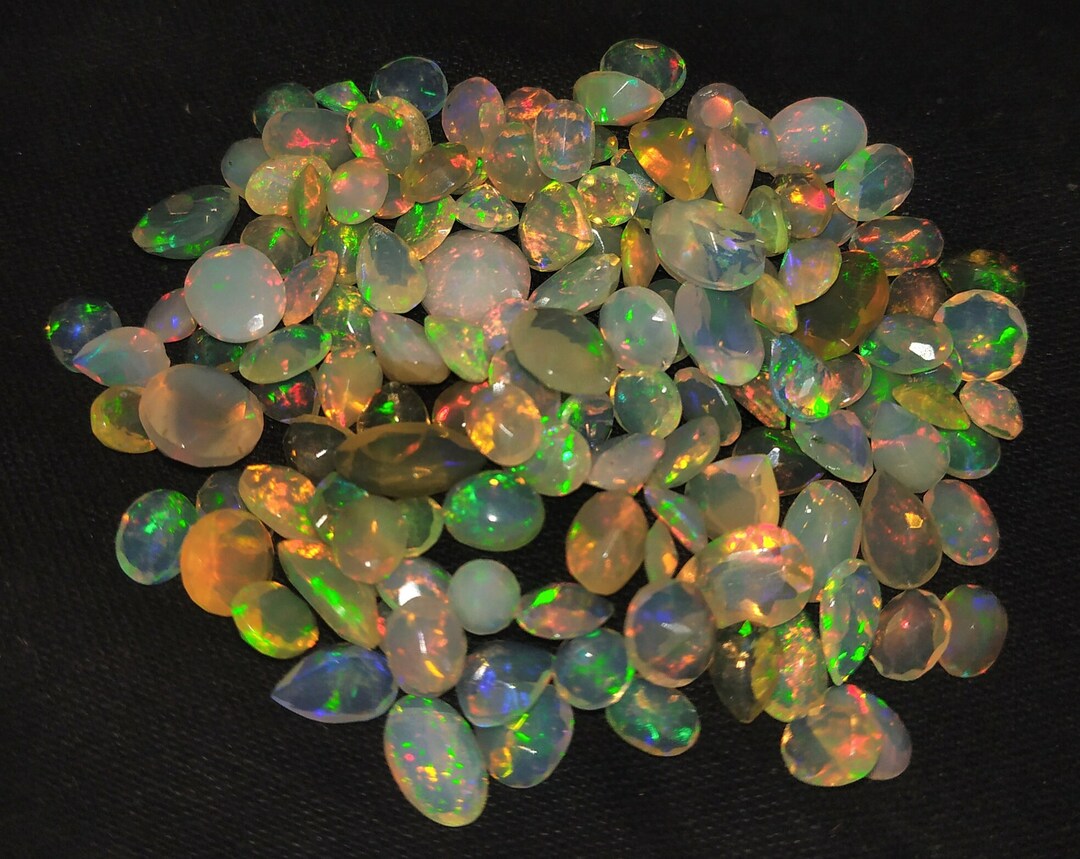 200.piece Ethiopian 0pal Grade Opal Beautiful Opal Natural Faceted ...