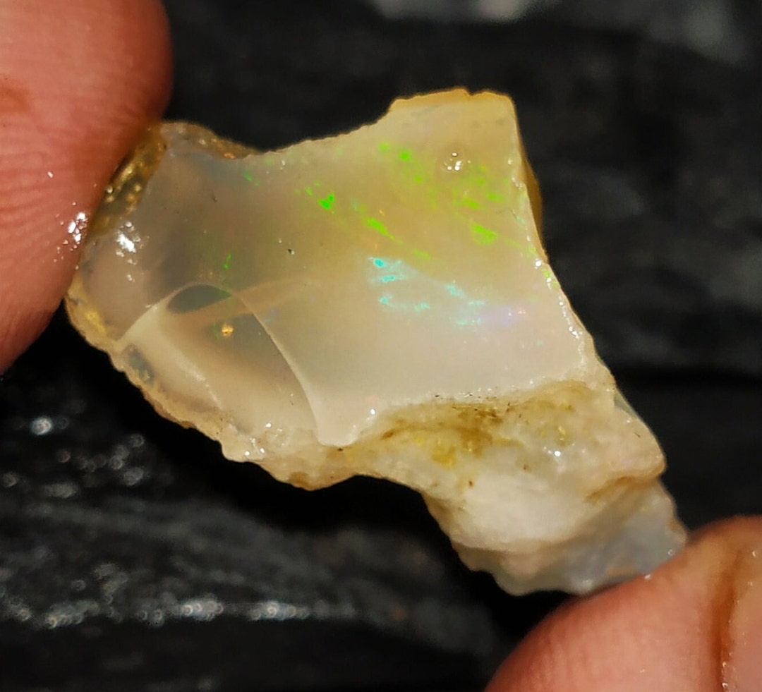 11.20cts AAA Grade Ethiopian Opal Raw Crystal Opal Rough Rare Beautiful ...