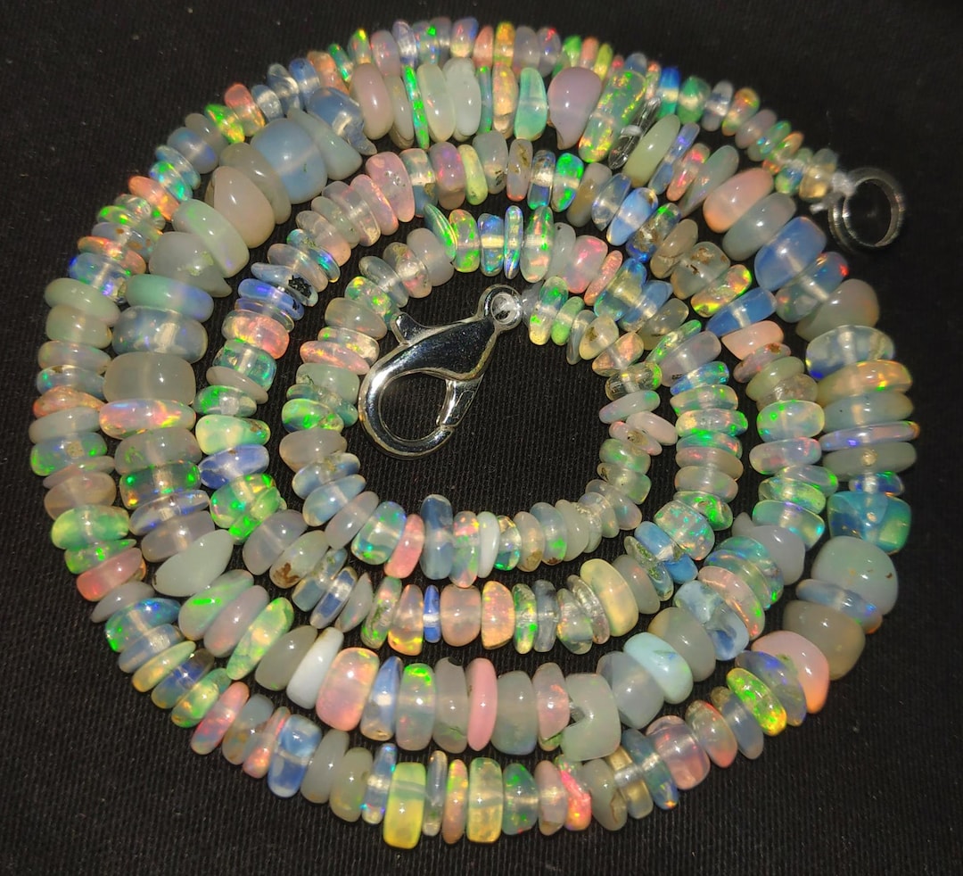 32.85cts Rare Ethiopian Opal Amazing Opal Beads Grade Opal Natural ...