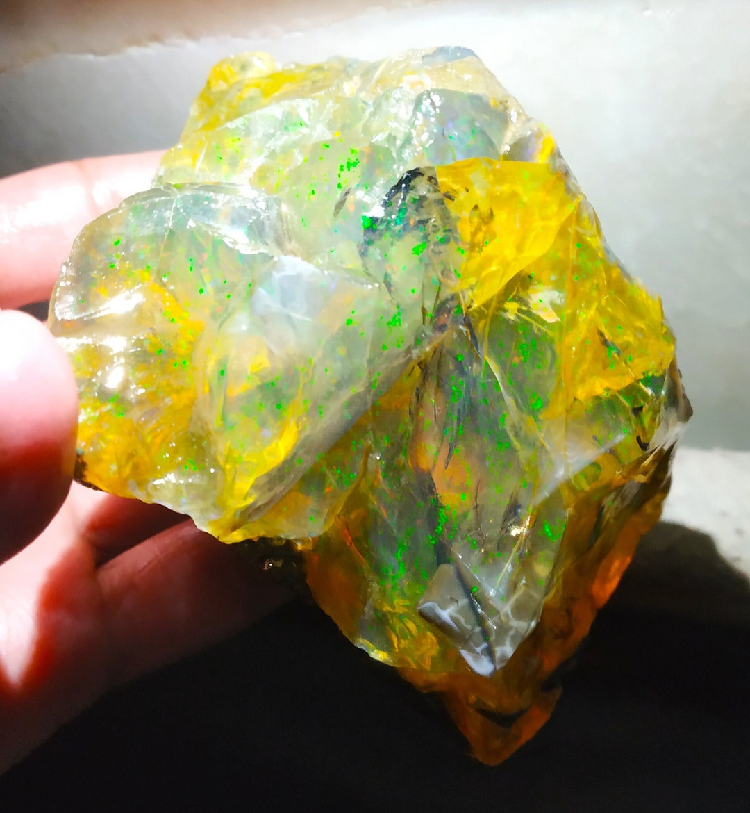 1250.ct Large Opal Raw Ethiopian Crystal Raw Opal Rough Rare Beautiful ...