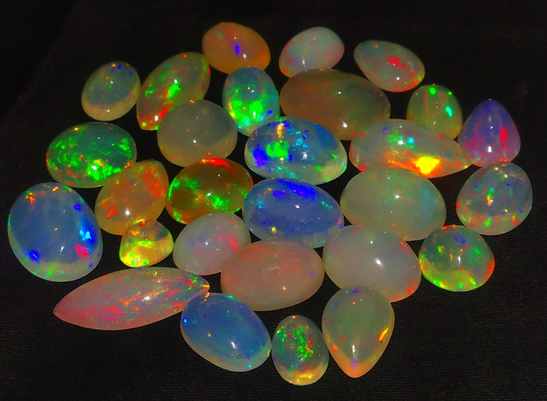 57.cts Rare Opal Grade Ethiopian 0pal Beautiful Opal Natural Ethiopian ...