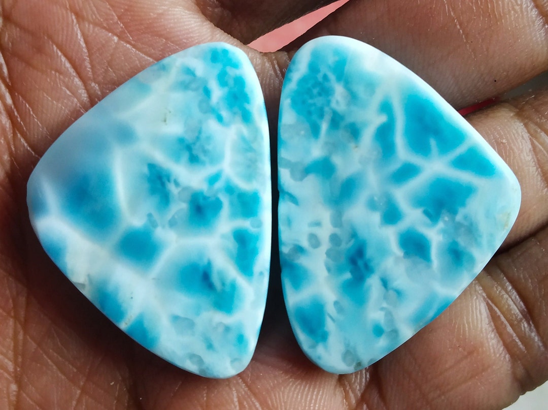 113.cts 25x30x8 Large Larimar Natural Amazing Sky Blue Larimar Suparb ...