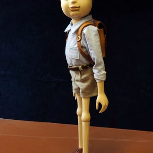 Little Explorer - Czech Hand-carved Wooden Puppet of a Boy - Etsy