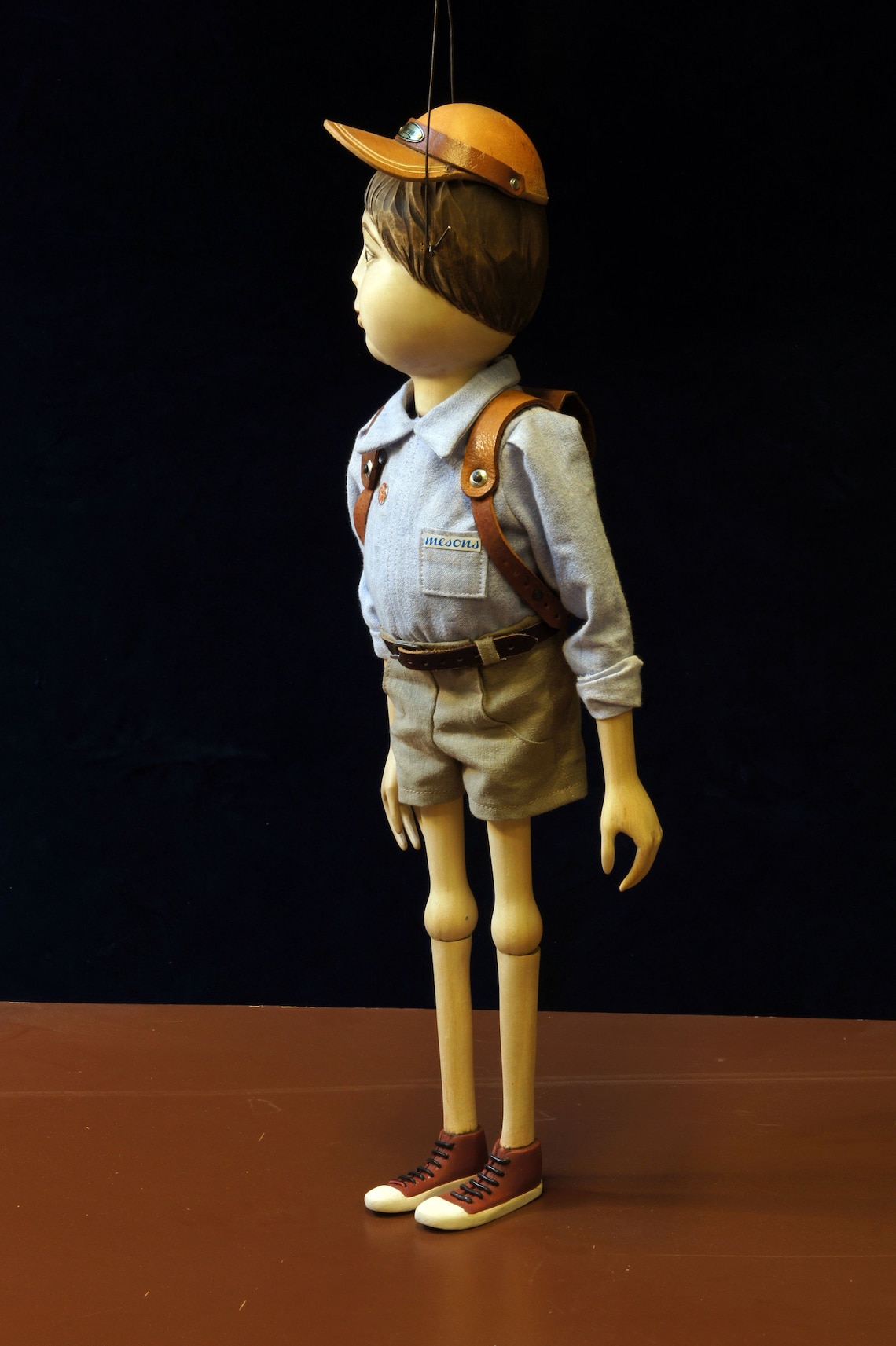 Little Explorer - Czech Hand-carved Wooden Puppet of a Boy - Etsy