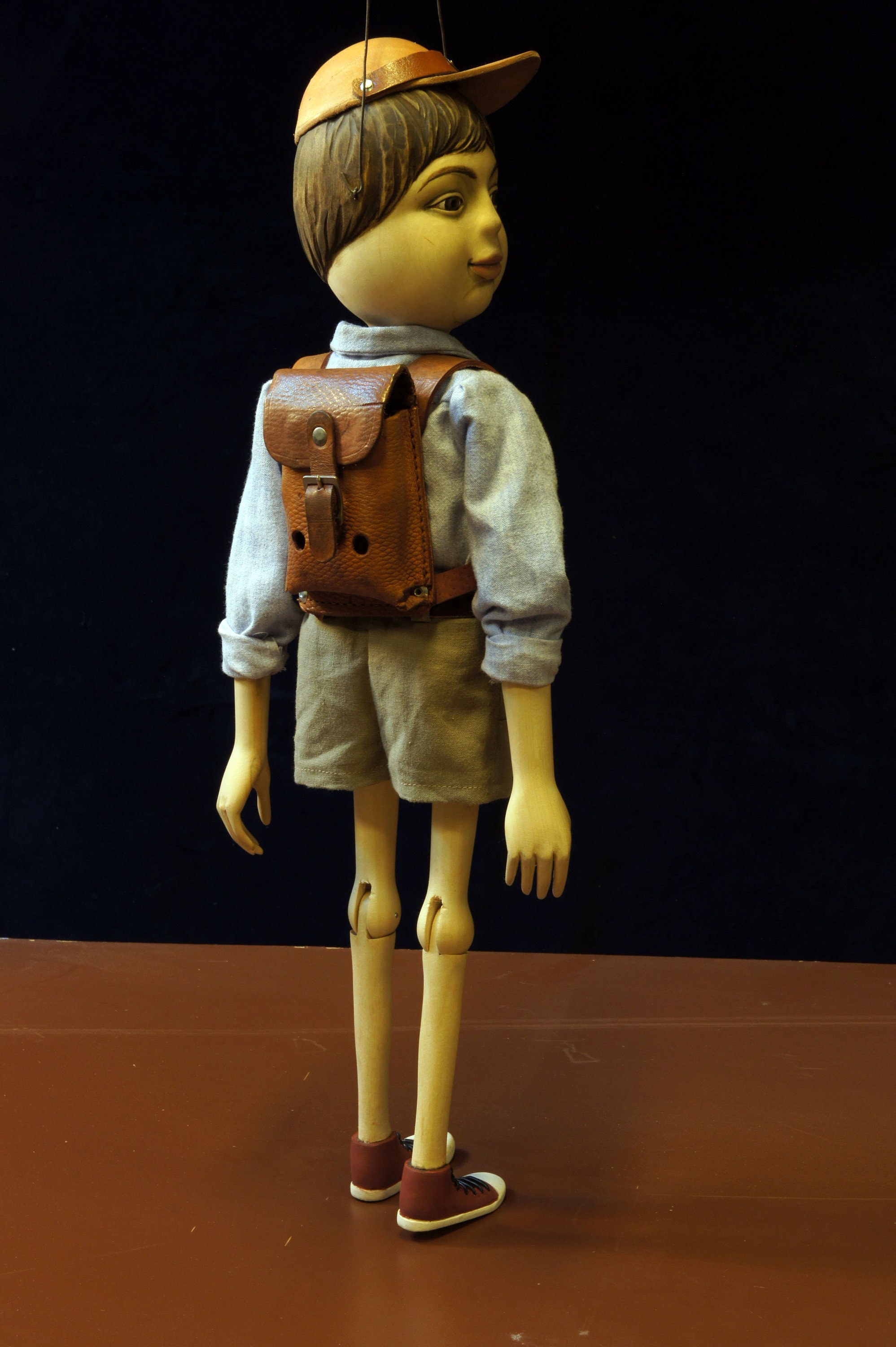 Little Explorer - Czech Hand-carved Wooden Puppet of a Boy - Etsy