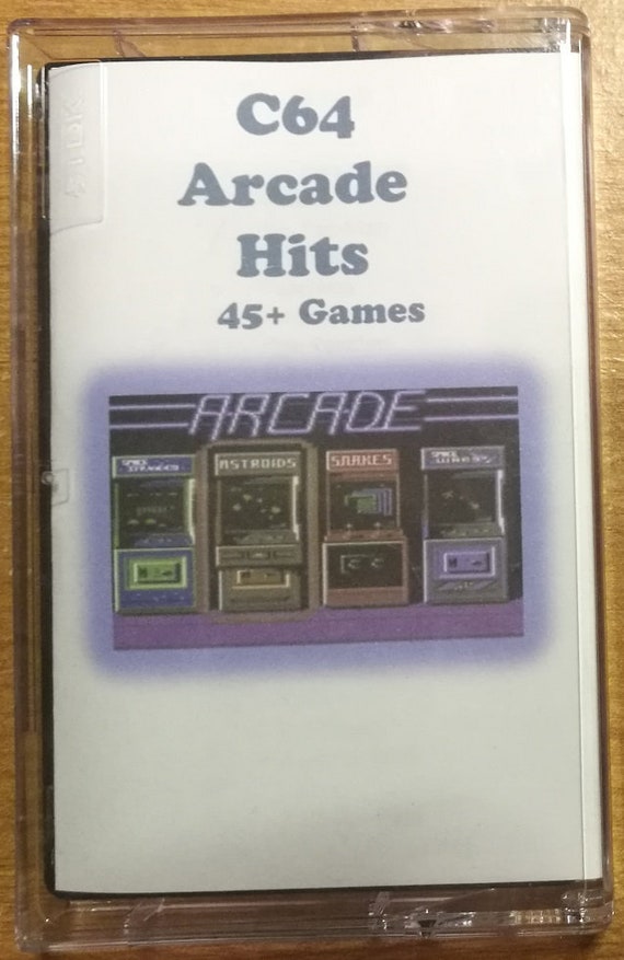 Commodore 64 Arcade Hits Cassette Tape 45 Games on Cassette - Etsy