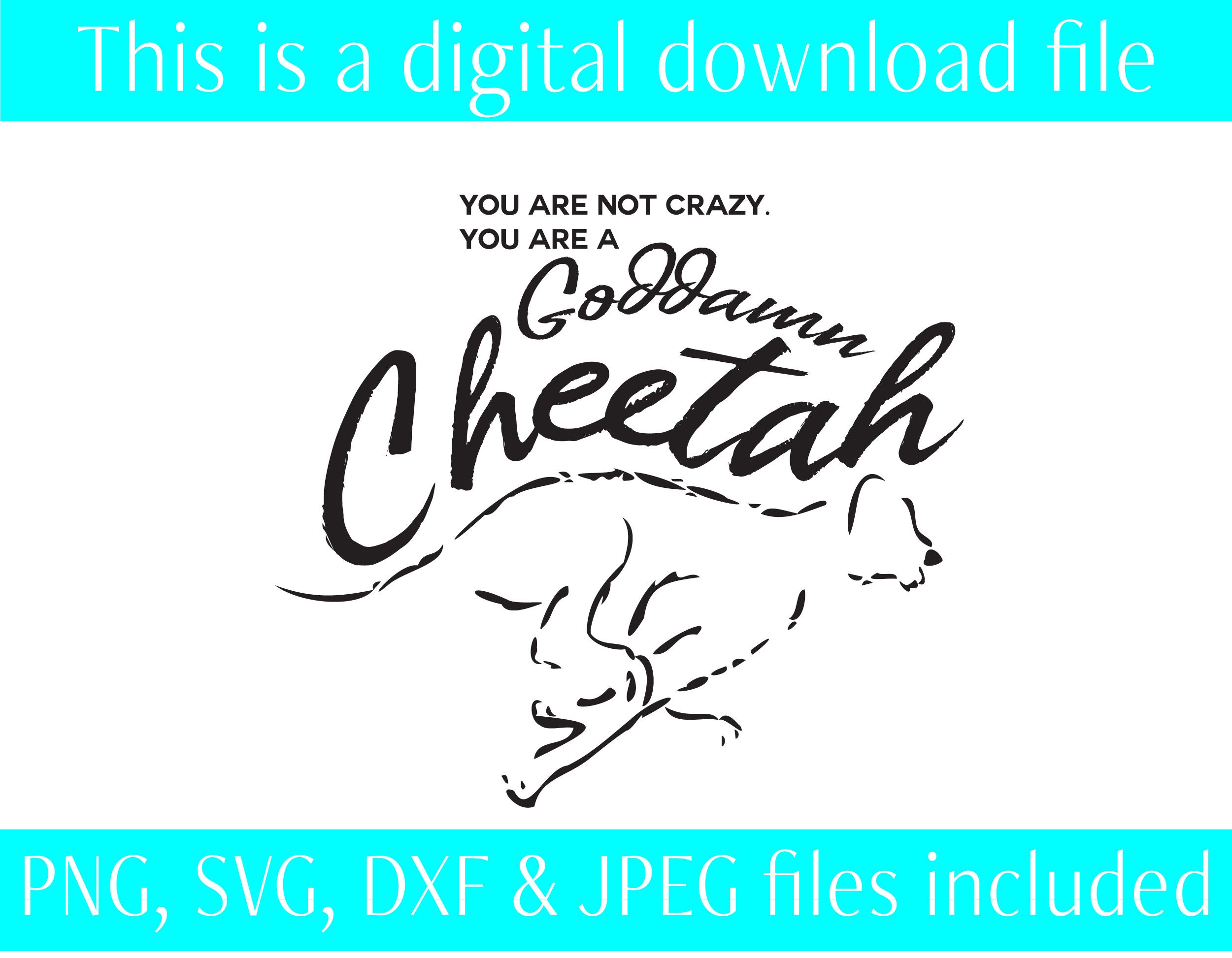 Glennon Doyle Quote Untamed SVG Goddamn Cheetah SVG You Are - Etsy