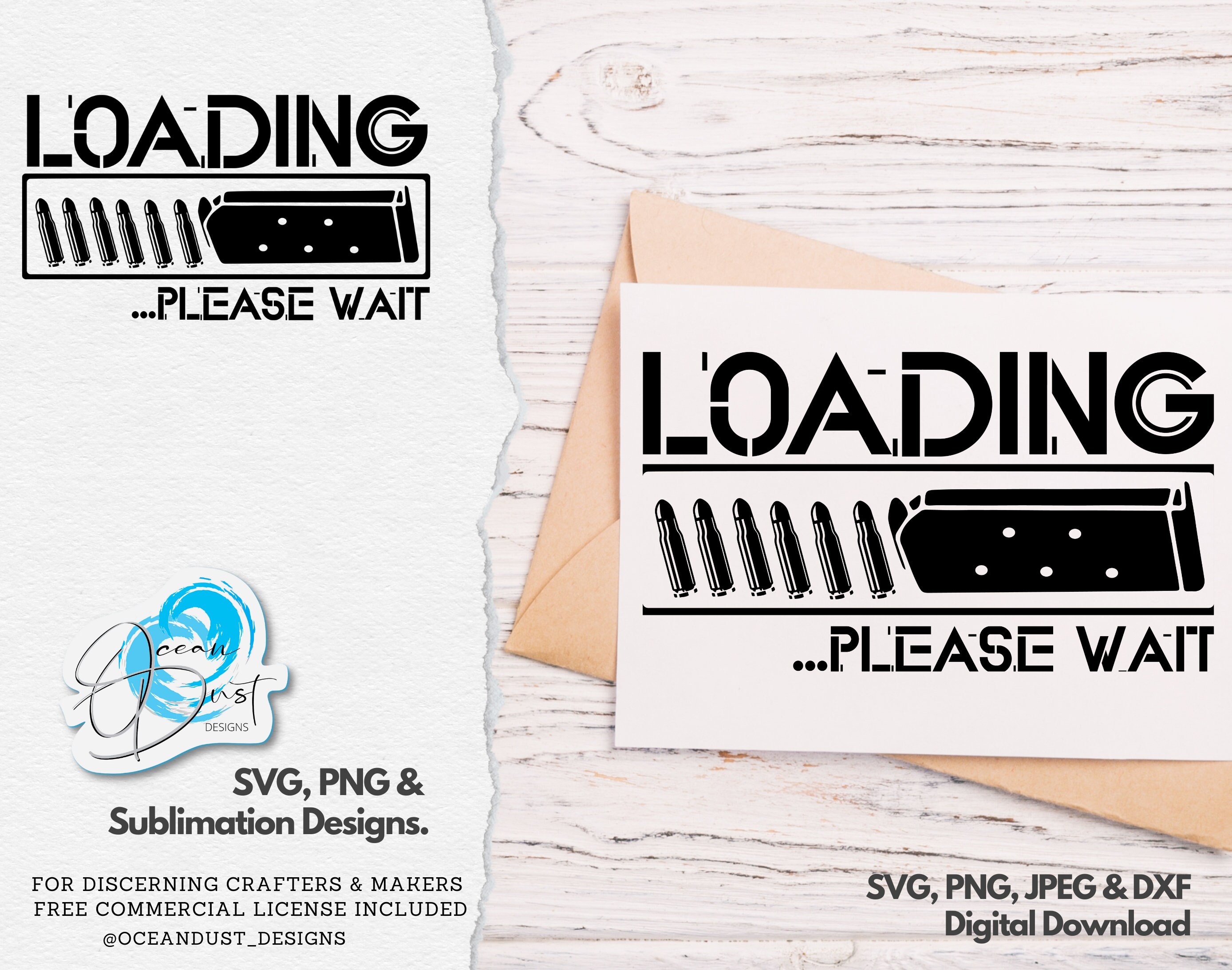 LOADING SVG Cut File for Cricut & Silhouette Loading Bar Svg | Etsy