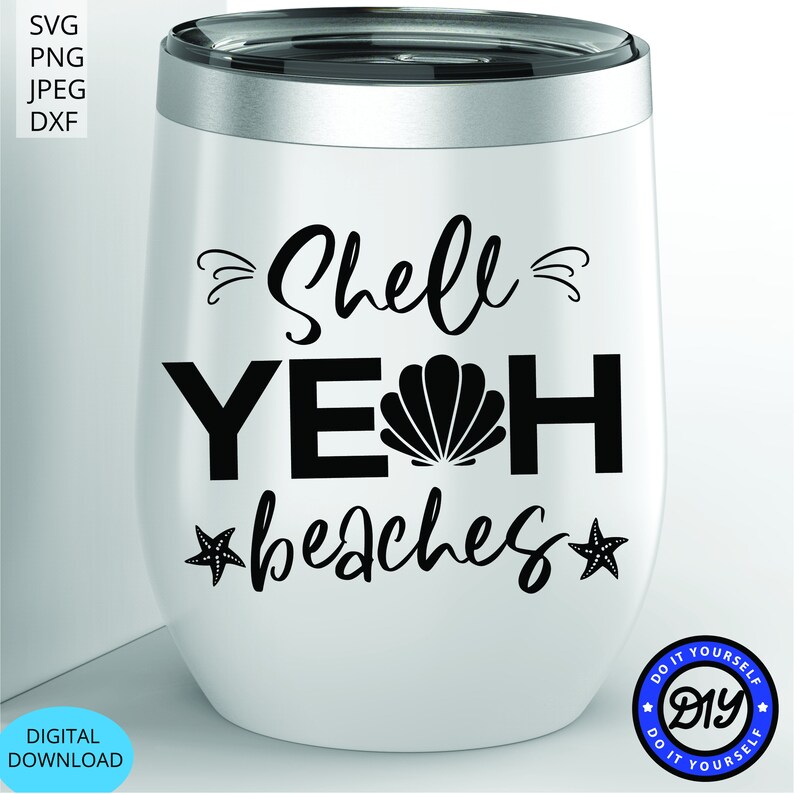 Shell Yeah Beaches SVG Cut File for Cricut Silhouette Lake - Etsy