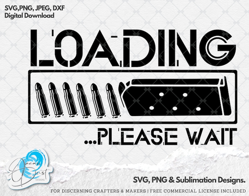 LOADING Svg Cut File for Cricut & Silhouette Loading Bar Svg - Etsy