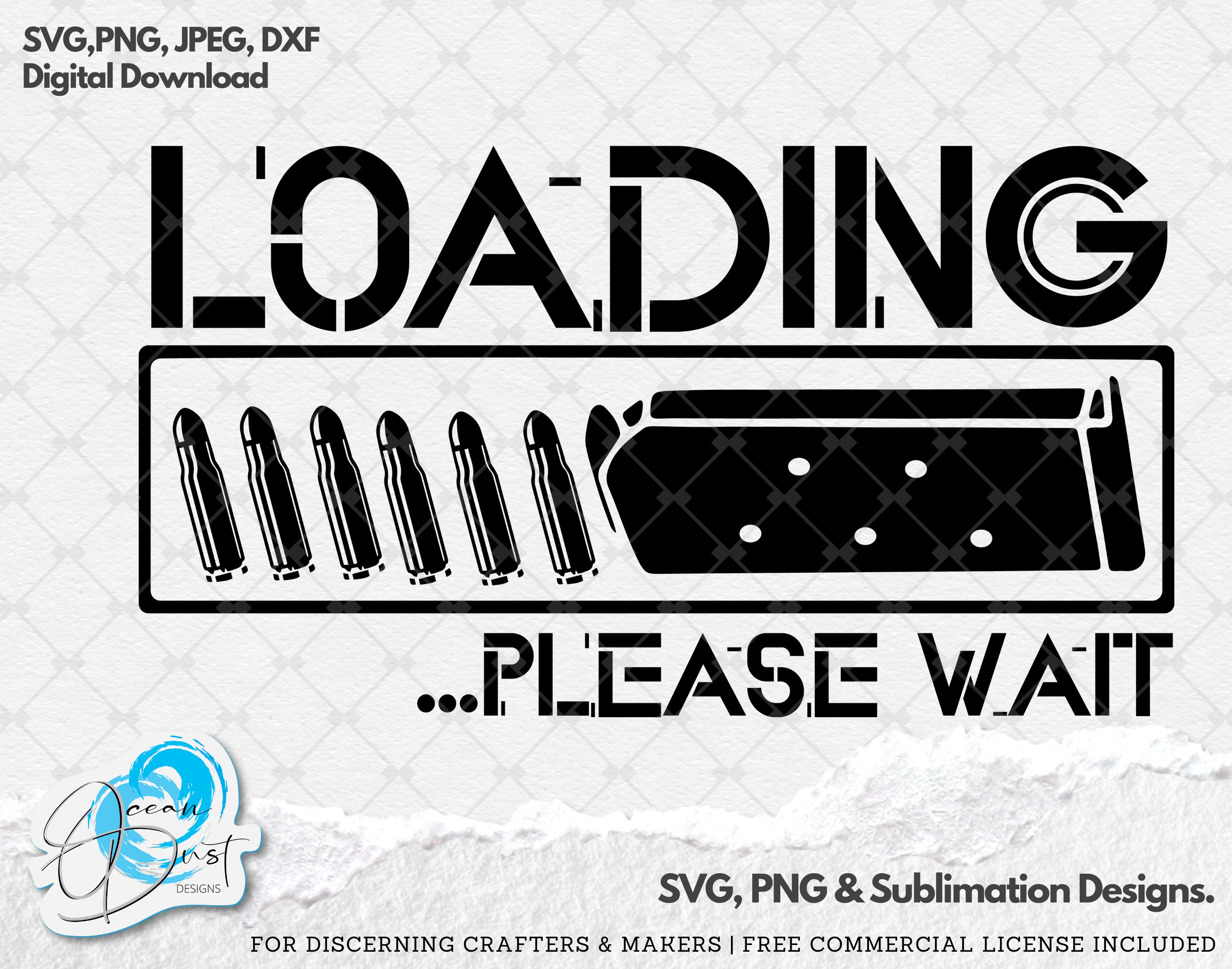 LOADING SVG Cut File for Cricut & Silhouette Loading Bar Svg | Etsy