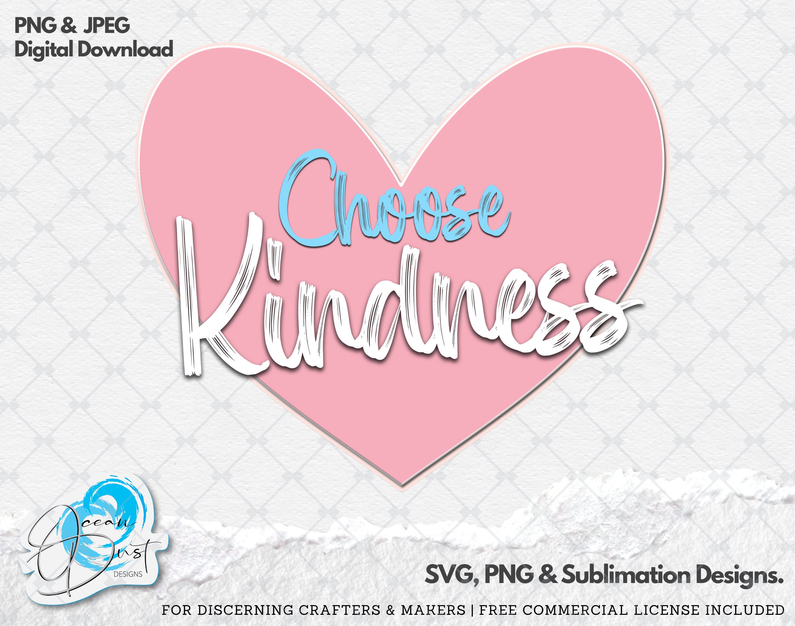 Choose Kindness PNG Pink Shirt Day Clip Art Anti Bully PNG | Etsy