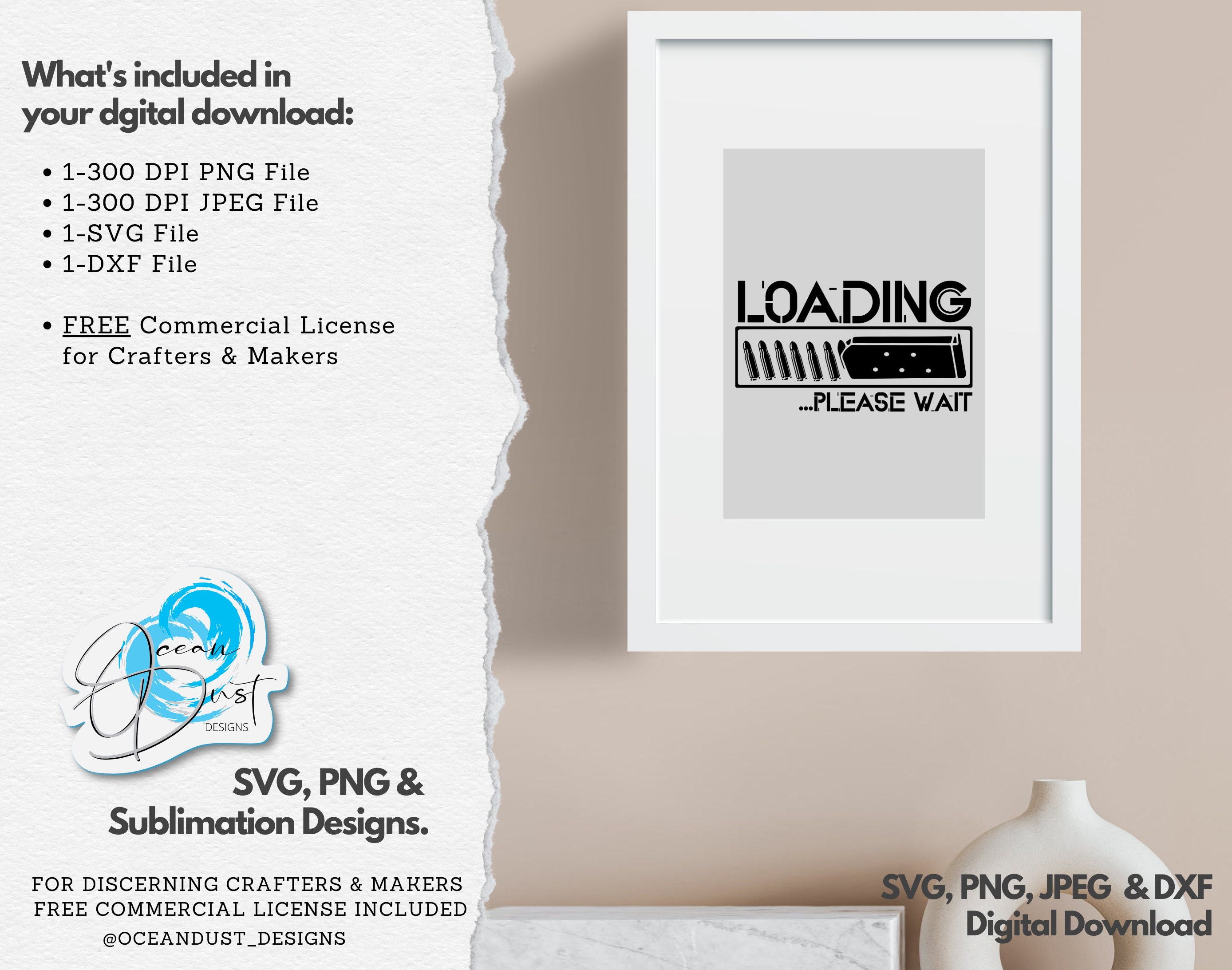 LOADING SVG Cut File for Cricut & Silhouette Loading Bar Svg | Etsy