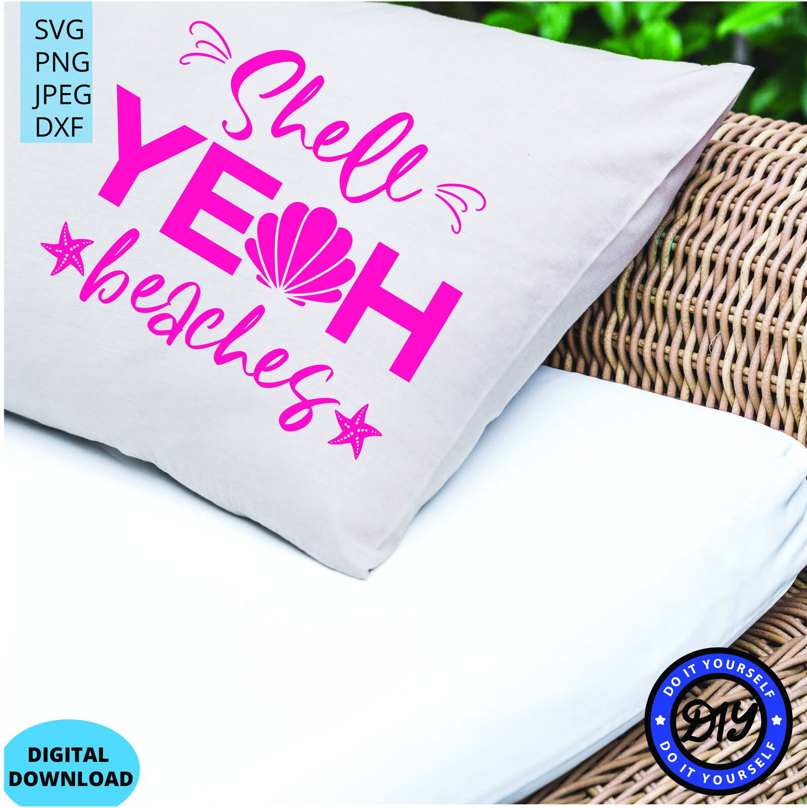 Shell Yeah Beaches SVG Cut File for Cricut Silhouette Lake - Etsy