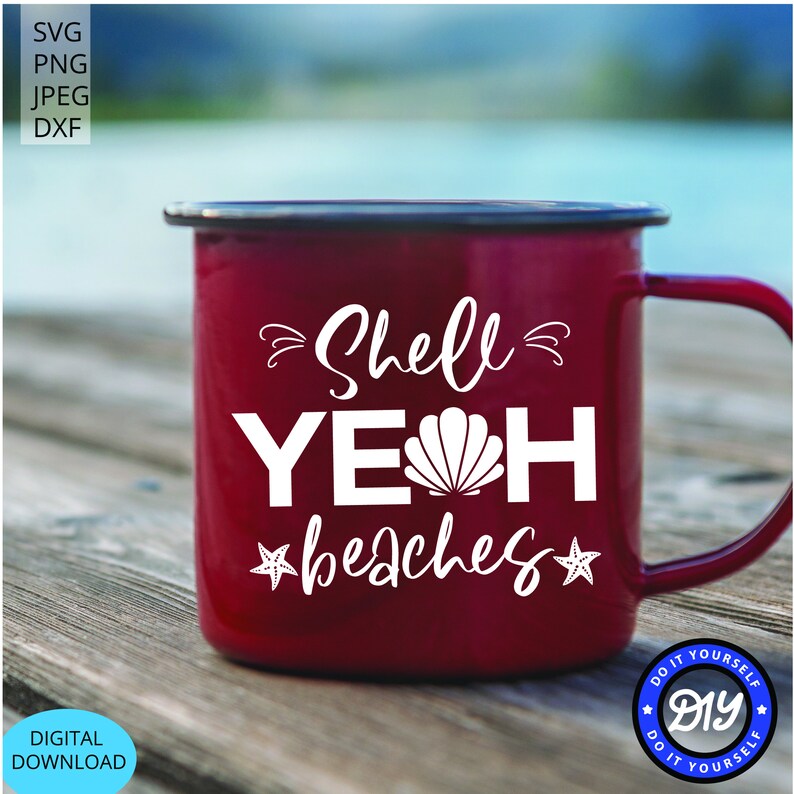 Shell Yeah Beaches SVG Cut File for Cricut Silhouette Lake - Etsy