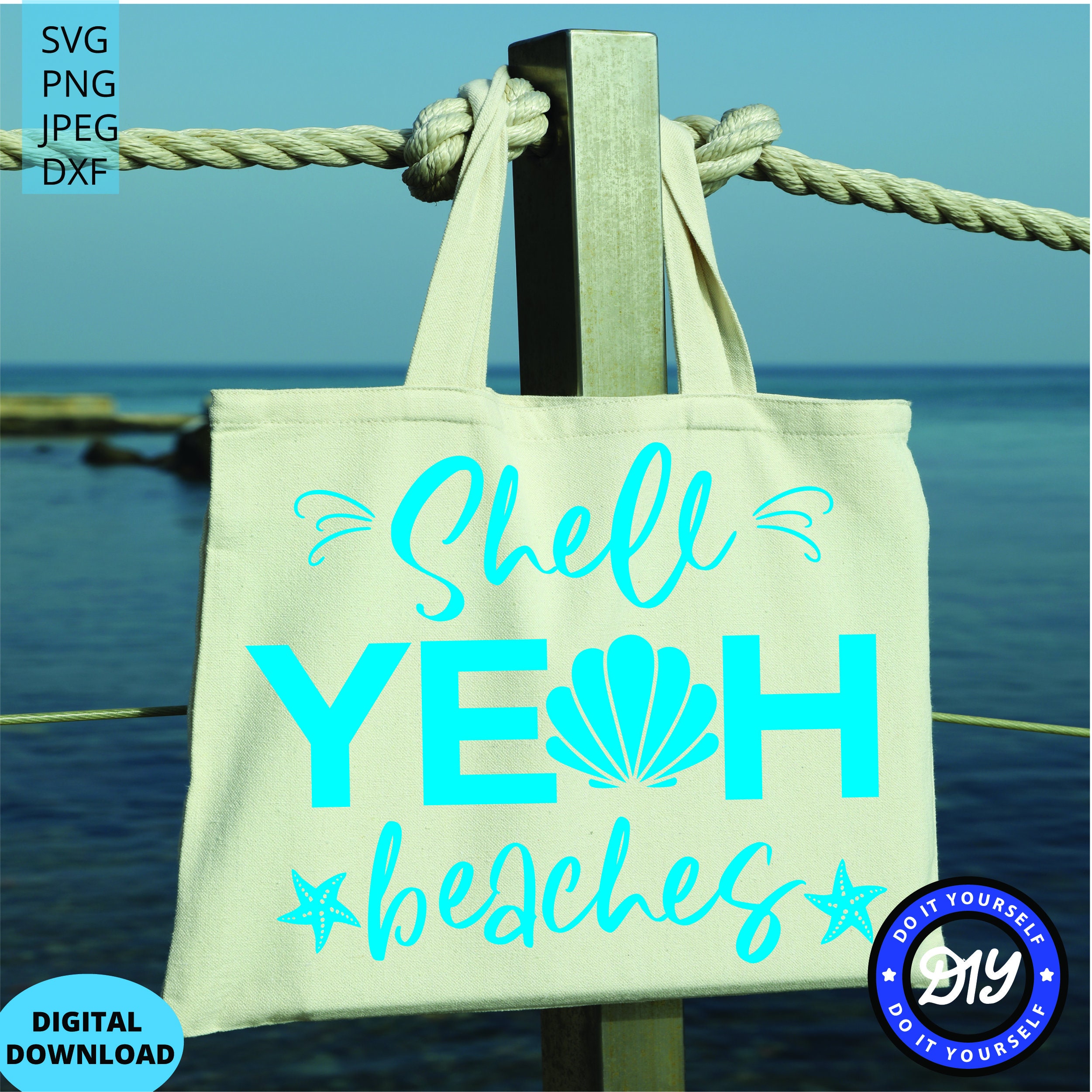 Shell Yeah Beaches SVG Cut File for Cricut Silhouette Lake - Etsy