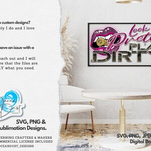 Look Pretty Play Dirty SVG, Sublimation Design, Hunting Girl PNG, Camo ...