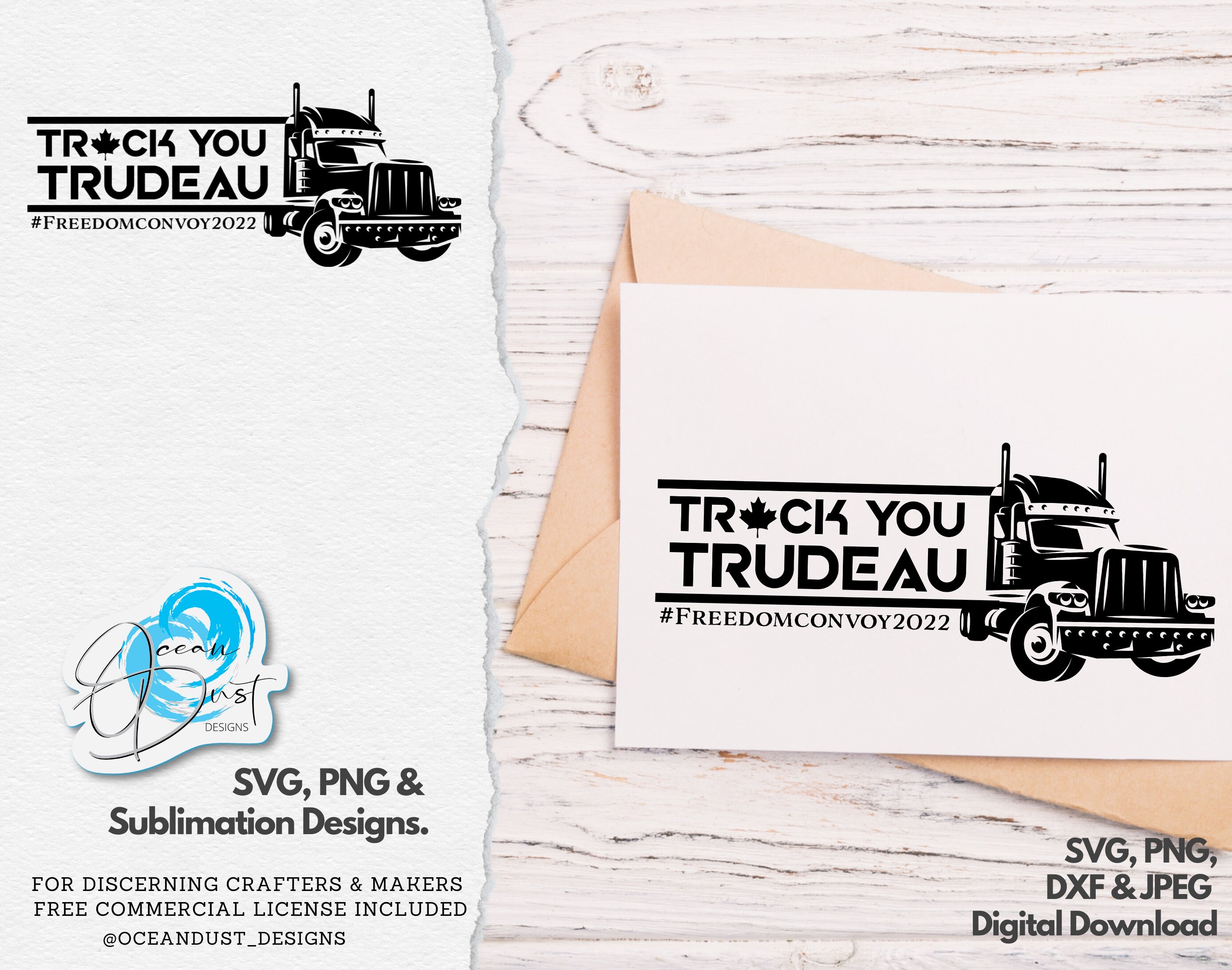 Freedom Convoy 2022 SVG Trucker Convoy PNG Truck You Trudeau | Etsy