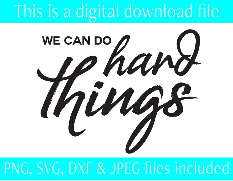 We Can Do Hard Things SVG Glennon Doyle Untamed SVG Glennon - Etsy