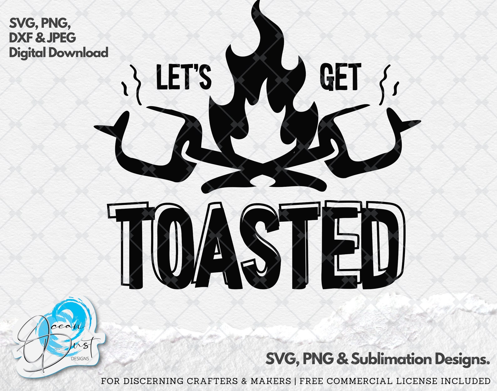 Let's Get Toasted SVG, Vinyl Cut File, Camping Svg, Camp Life Svg ...
