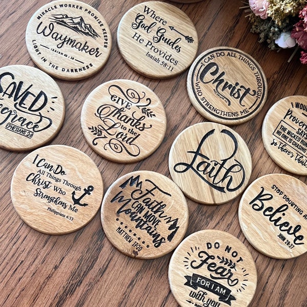 Bible Verse Coasters - Etsy