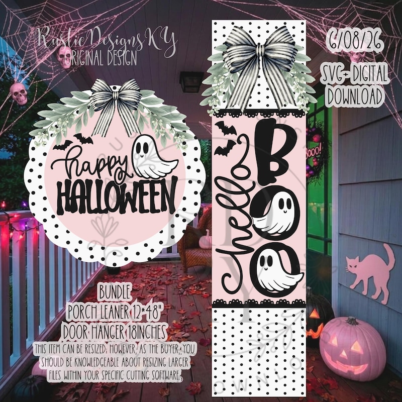 Halloween Leaner Door Signs - Etsy