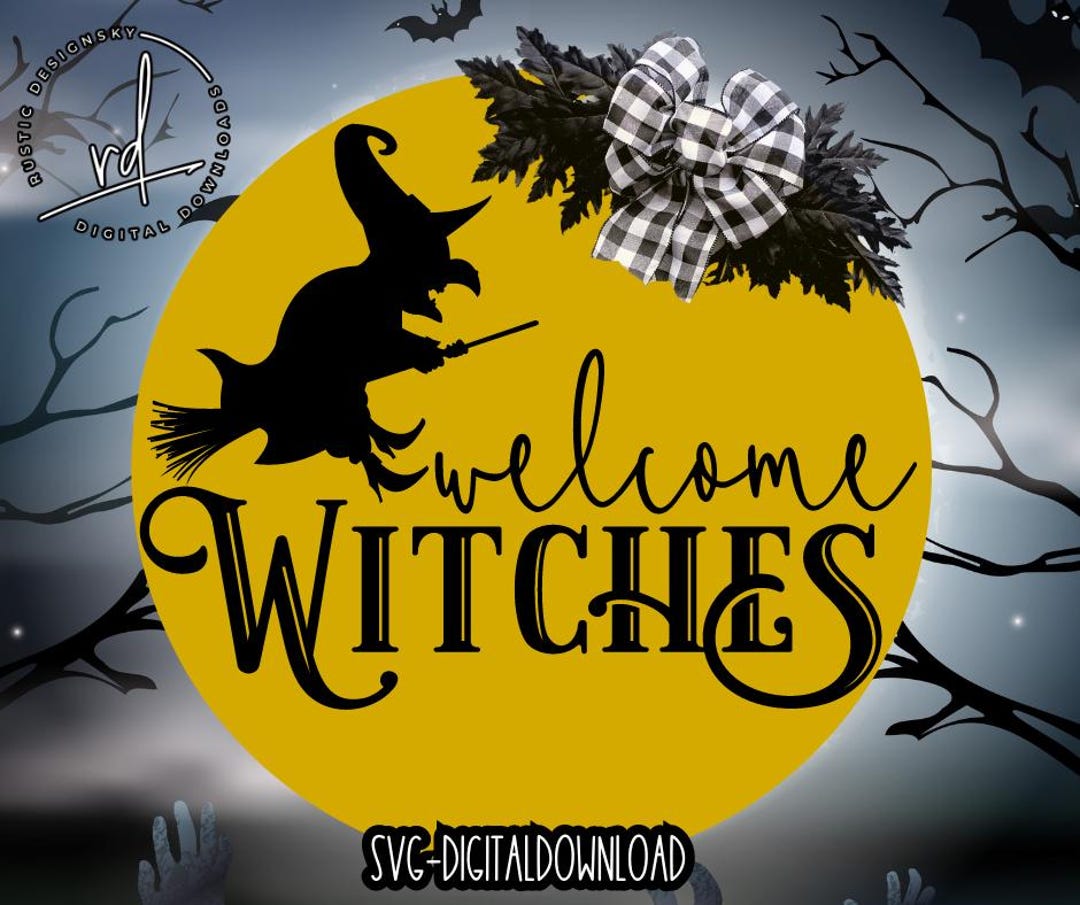 SVG/PNG- Welcome Witches, Hello Witches, It's October Witches Bundle ...