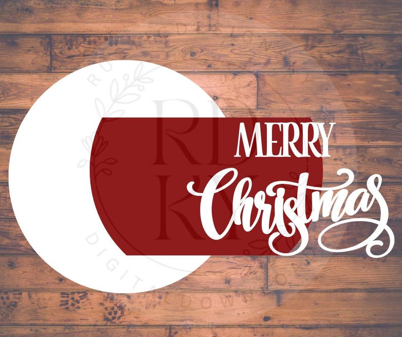 SVG/PNG- Merry Christmas Curly Lettering-cricut|digitaldownload ...