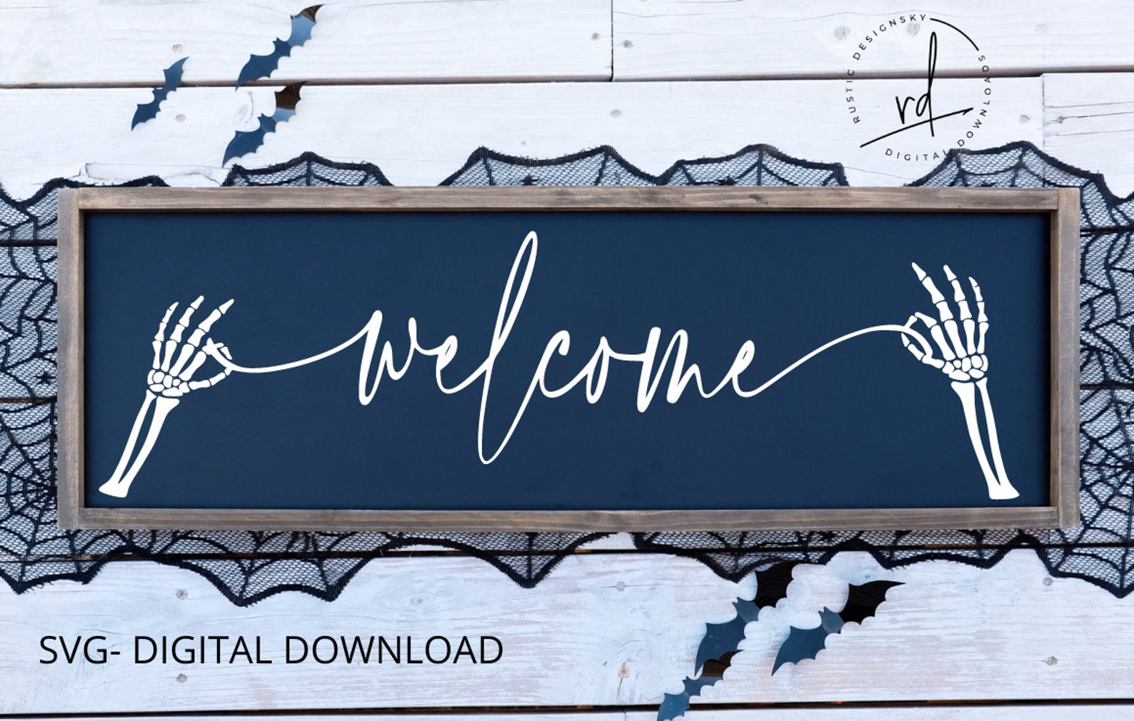SVG ONLY- Welcome Skeleton Hands-cricut|digitaldownload|halloween - Etsy