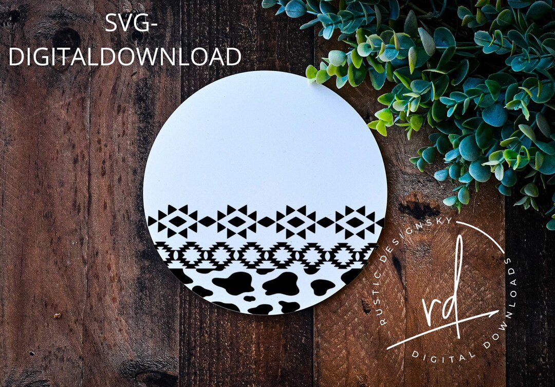 SVG/PNG File Cow Print, Aztec ...