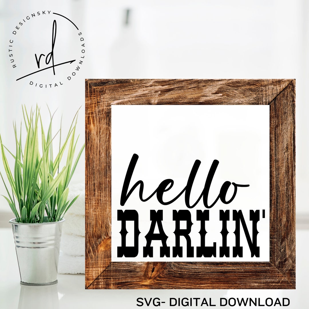 SVG/PNG- Howdy Cowboy, Hello Darlin Bundle-cricut|digtialdownload - Etsy
