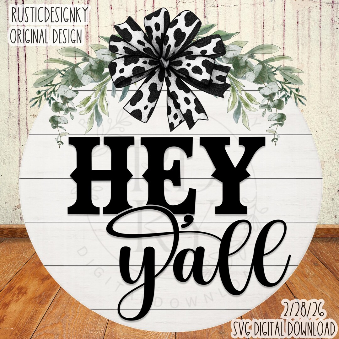 SVG/PNG- Hey Y'all Lettering Design-cricut|digitaldownload|lasersvg - Etsy