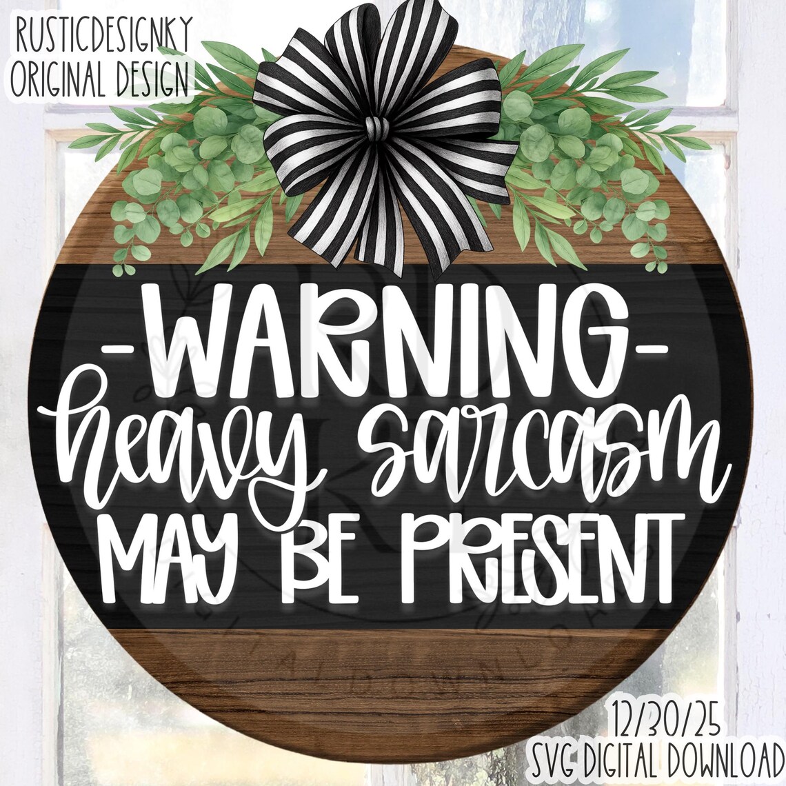 SVG/PNG- Warning Heavy Sarcasm May Be Present-cricut|digitaldownload ...