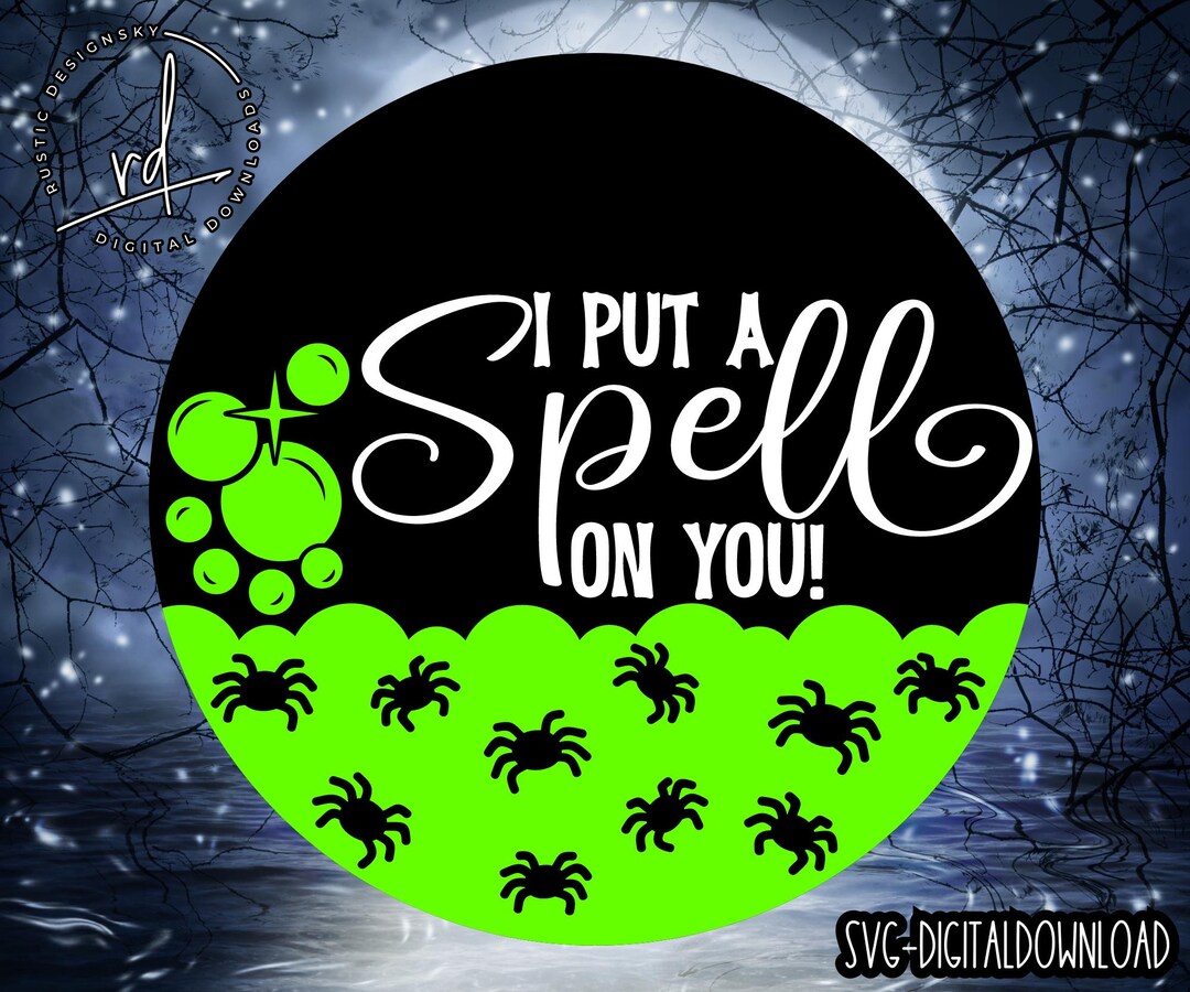 Halloween Witches Potion SVG – Spider Pattern Design (digital Download ...
