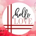 Svg-hello Valentine Heart - Etsy