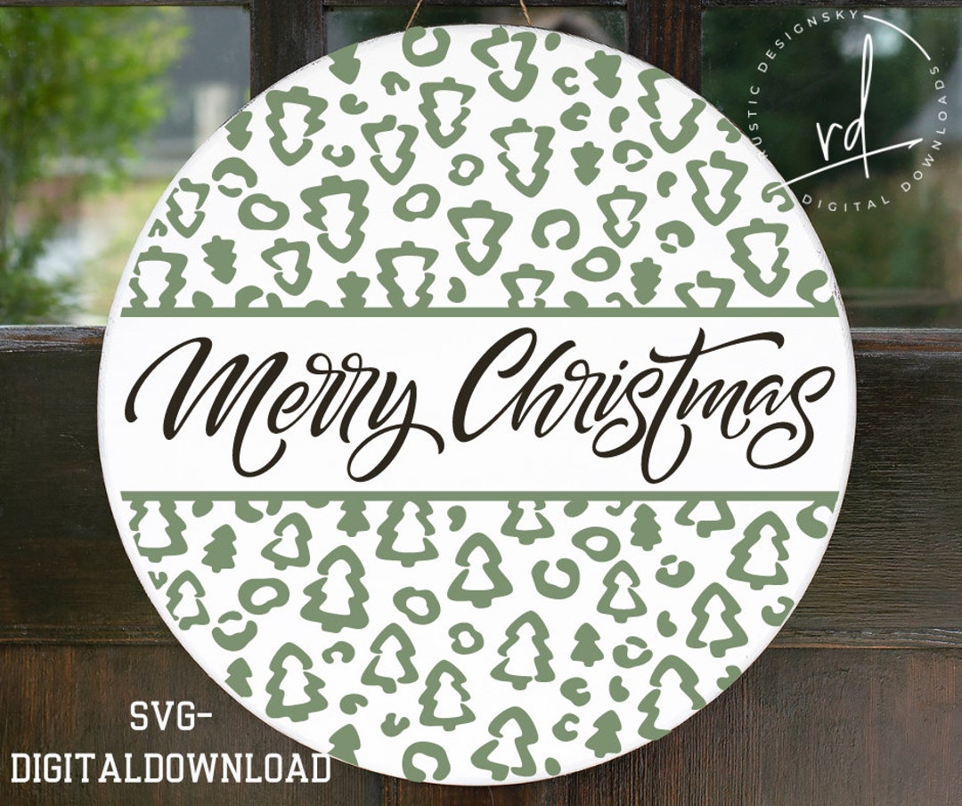 SVG/PNG Merry Christmas Cheetah Print Pattern ...