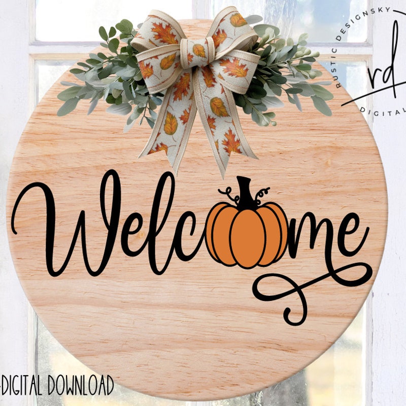 Fall Welcome Sign - Etsy