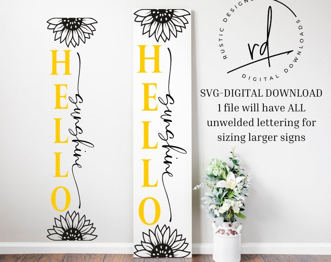 Spring Flowers Welcome Porch Leaner Handpainted Spring Sign, Spring ...